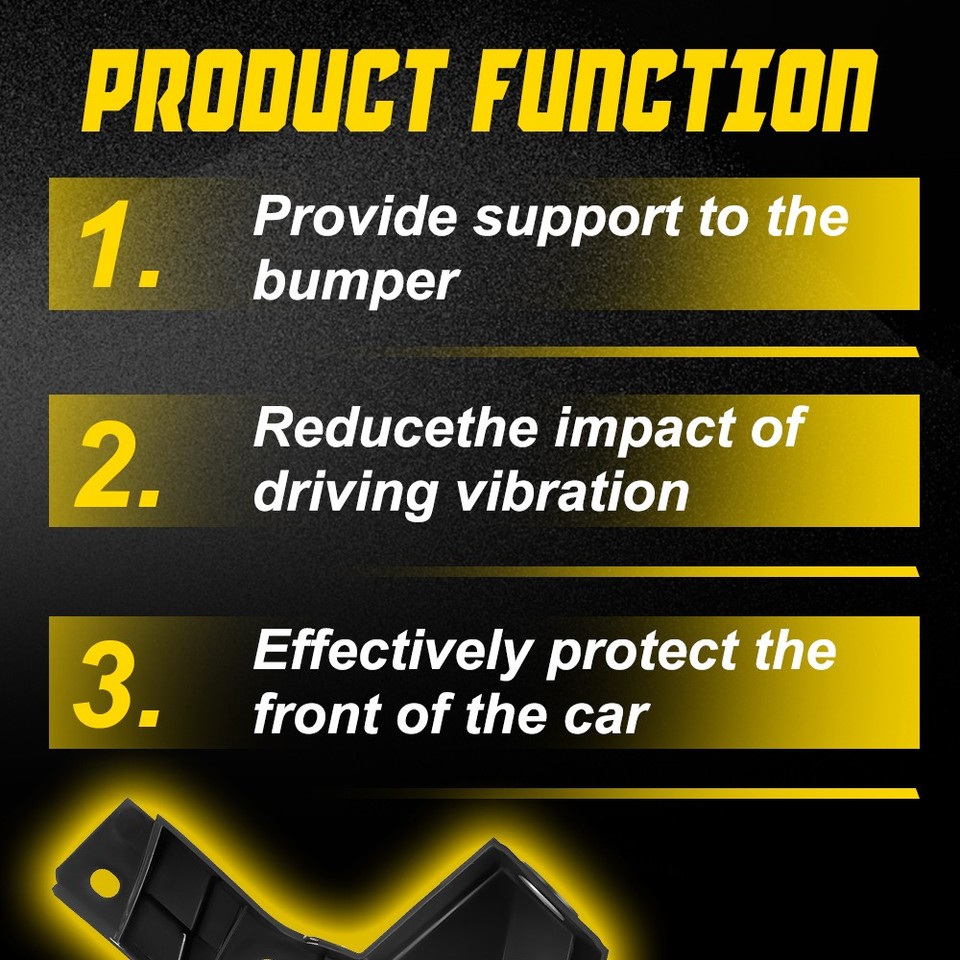 FOR 2021-2023 VW Front Atlas Bumper Support Retainer Brackets Spacer ...