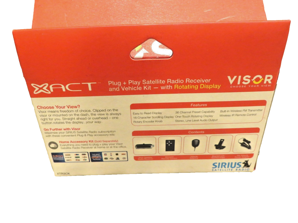 XACT Sirius Satellite Radio Receiver - Model XTR3CK - NEW | eBay