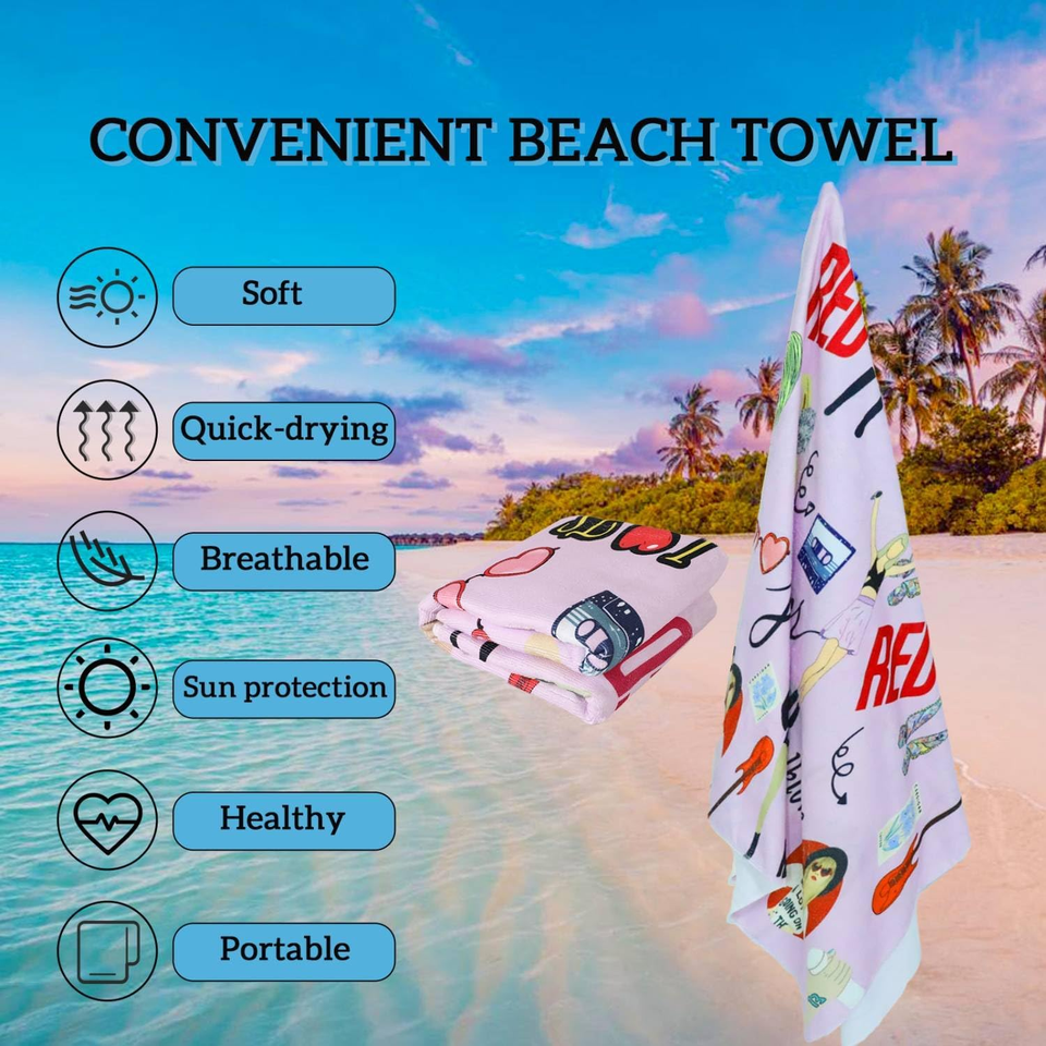 Singer Cartoon Beach Towel, 30X60 Inch Lightweight Quick Dry Towel ...