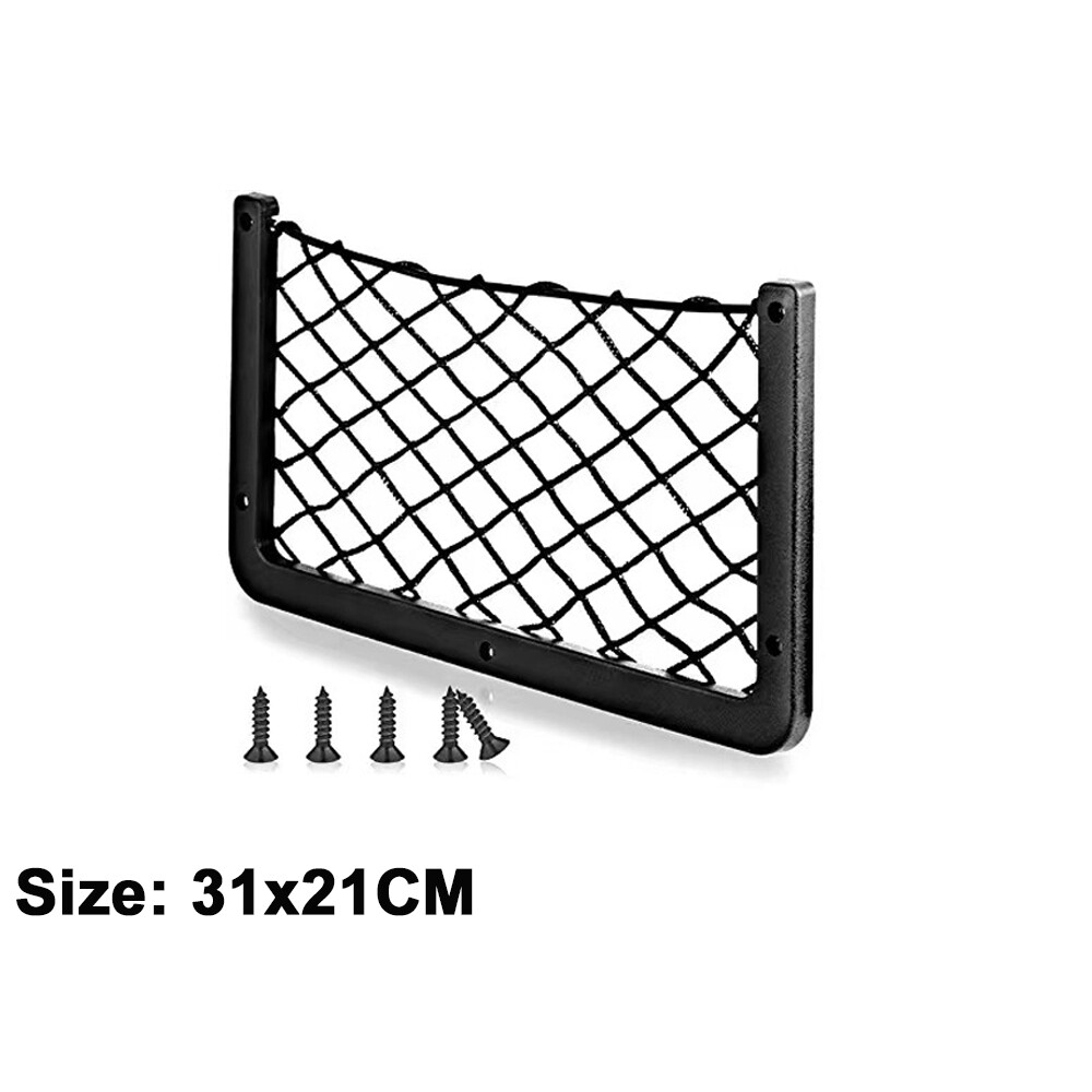 2PCS Large Car Storage Net Pocket Mesh Phone Bag Holder Camper Caravan ...