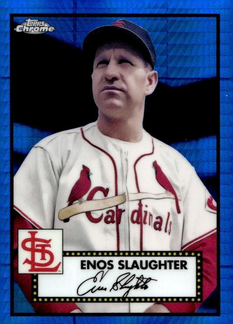2021 Topps Chrome Platinum Anniversary - Enos Slaughter #670 Blue Prism ...