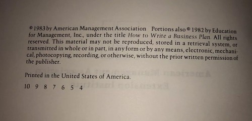VTG HOW TO PREPARE A BUSINESS PLAN 1983 Delaney Howell Action Kit ...