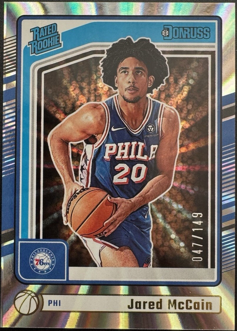 2024-25 Panini Donruss - Rated Rookie Jared McCain #228 Holo Laser /149 ...