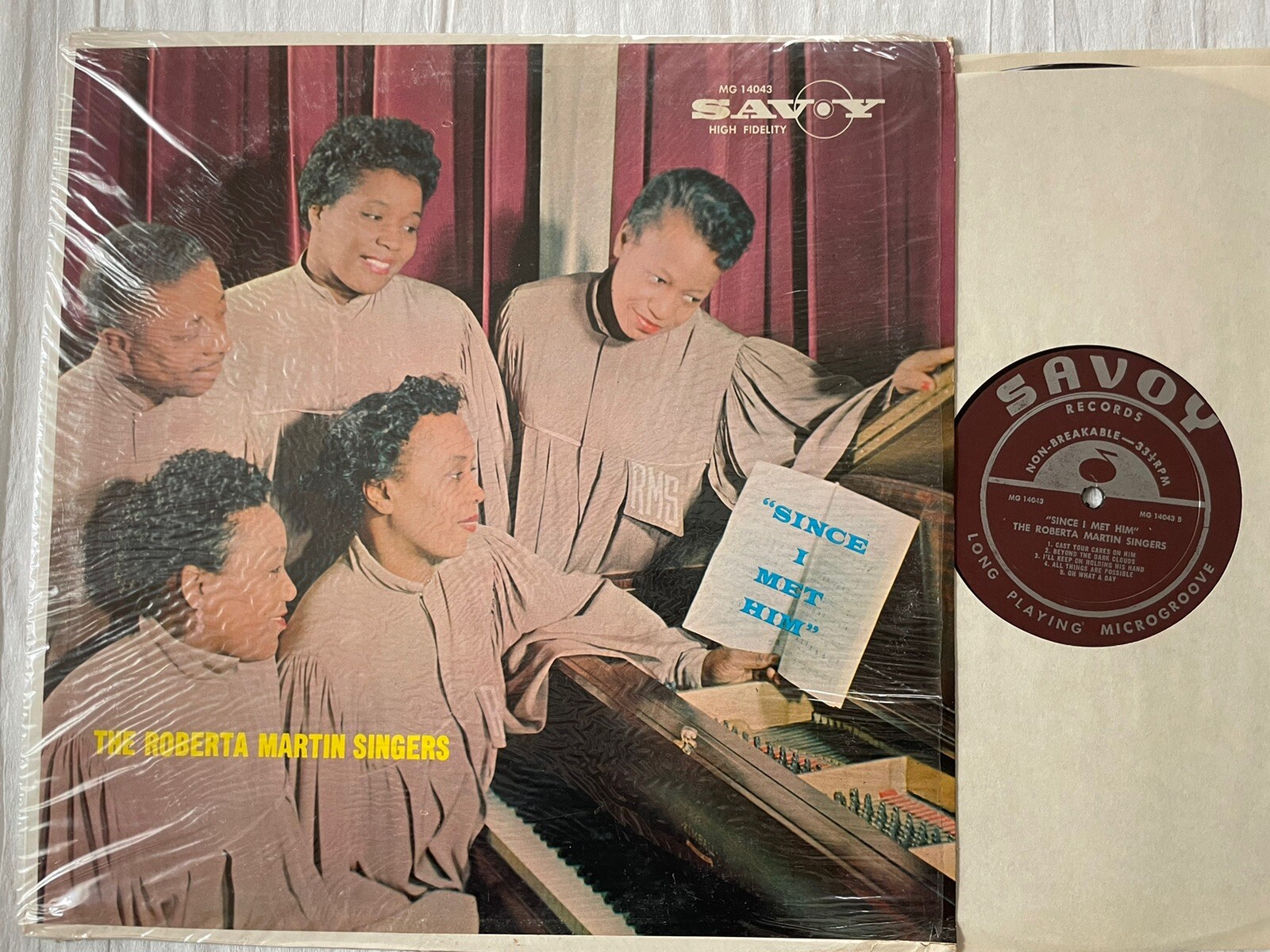Gospel LP - Roberta Martin Singers, Since I Met Him, Vinyl LP, Savoy ...