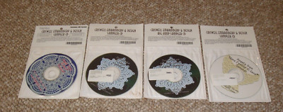 Lot of 4 Criswell Embroidery & Design Sampler CD-Roms. .ART Formats | eBay