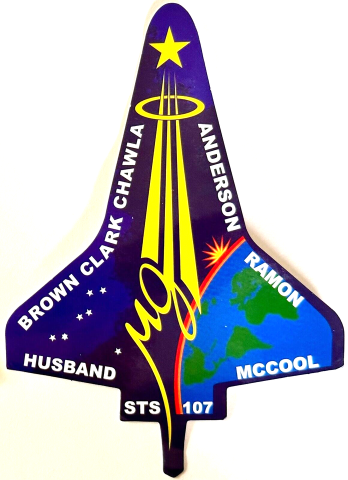 NASA ..47 Stickers ..Apollo 11 + Columbia Space Shuttle Last Flight ...