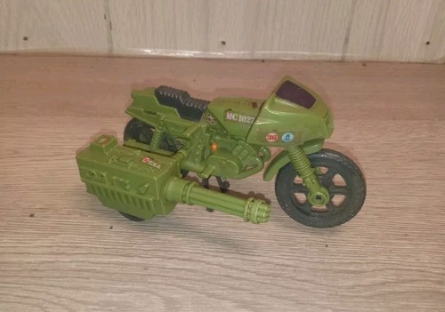 Vintage Gi Joe Vehicle Rapid Fire Motorcycle,1982 Complete W/Kickstand ...