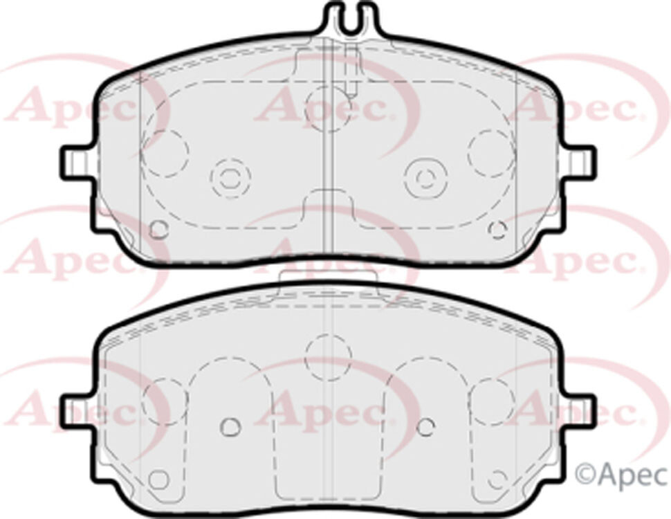 Brake Pads Set Front Torq Fits Mercedes A-Class 2018- GLA 2020 ...