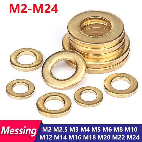 Messing Unterlegscheiben M2-M24 Beilagscheiben U-Scheibe DIN 125 Form A ...