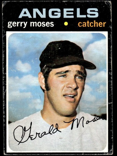 1971 Topps Gerry Moses #205 California Angels Baseball Card | eBay