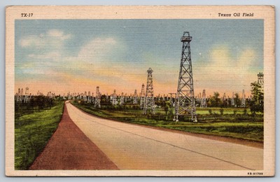 TX Postcard - Texas Oil Field Landscape | eBay Australia
