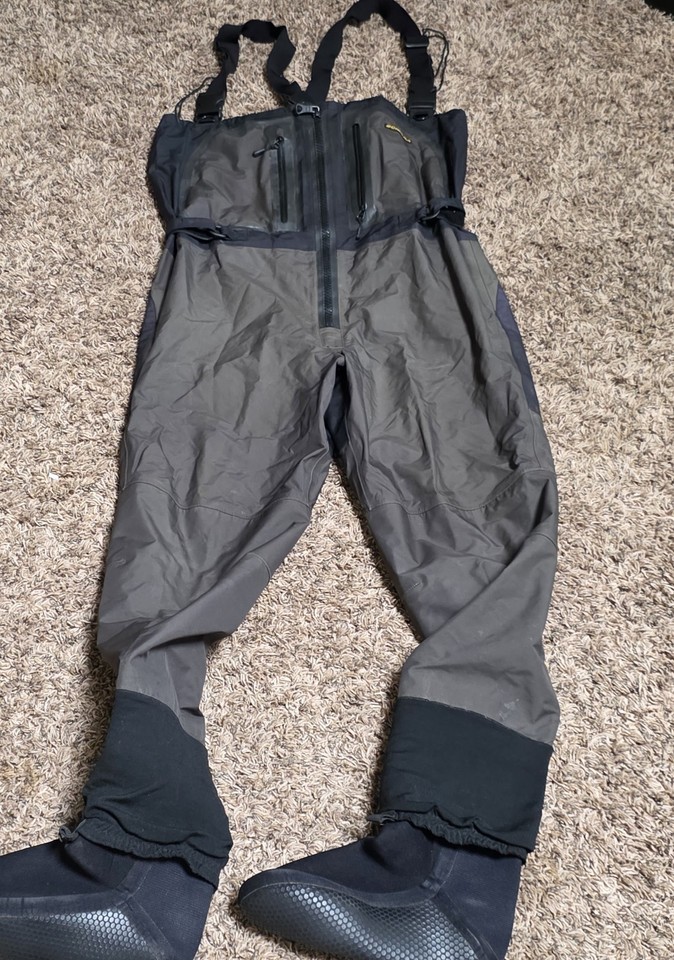 Scierra Fly Fishing Wading Bibs Waterproof Waders Size L | eBay