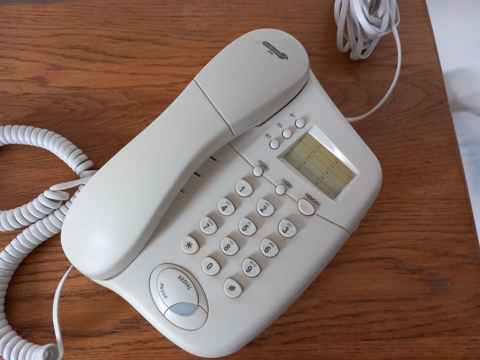 Retro 1990s British Telecom BT old Old phone. working/ Oatmeal | eBay UK
