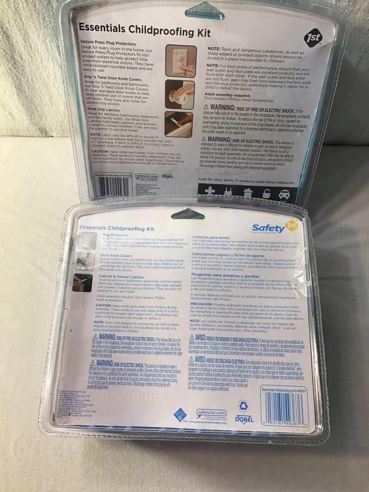 2 Child Proofing System Kit 46 Pieces Each Kit, Safety 1st Essentials ...