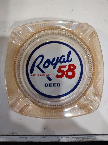 Vintage NOS 1950’s/1960’s Royal 58 Beer Glass Ashtray Duluth Minnesota ...