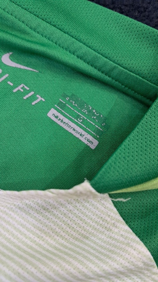 Atlético Nacional Nike Jersey #10 Medium 70 Años Edition Green/White ...