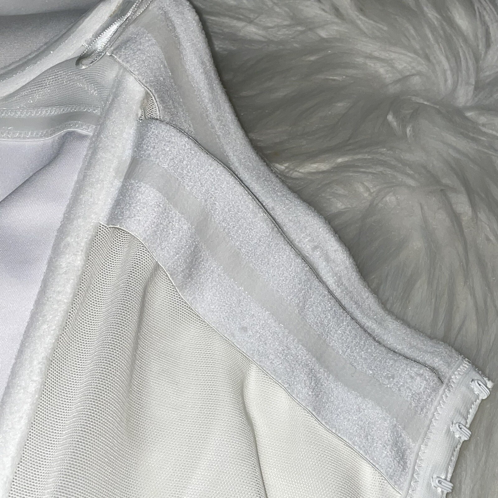 Felina 34A White Long Line Bra Bridal Satin Corset Bustier | eBay