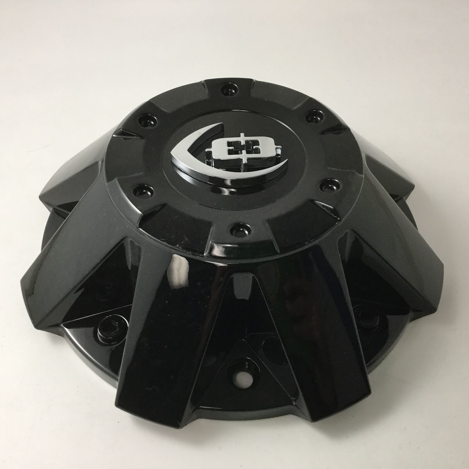 Vision Wheel 8 Lug 420 Locker Center Hub Cap Glossy Black C420GB-8 Also ...