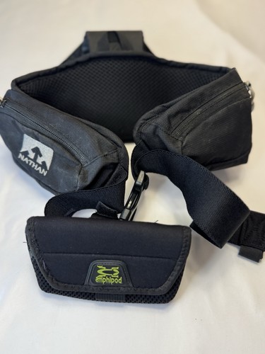 Nathan Water Bottle Holder Fanny Pack Adult Black Running Cycling Belt ...