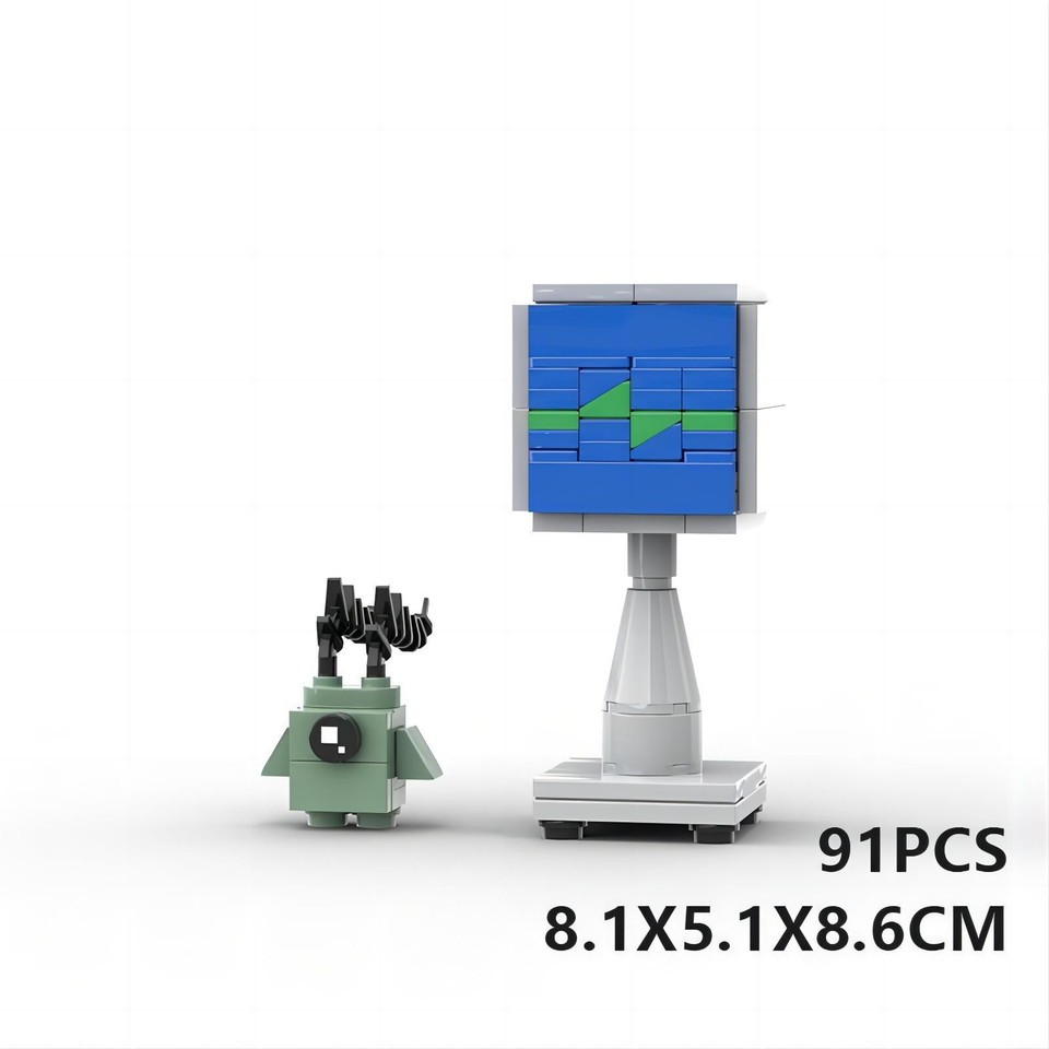 MOC building block ruffian boss and Karen three-dimensional brick suit ...