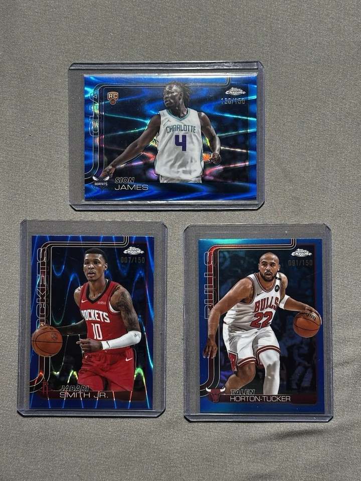 2025 Topps Chrome NBA Serial Numbered Rookies & Stars 24 Card Lot | eBay
