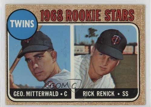 1968 Topps 1968 Rookie Stars George Mitterwald Rick Renick #301 Rookie ...