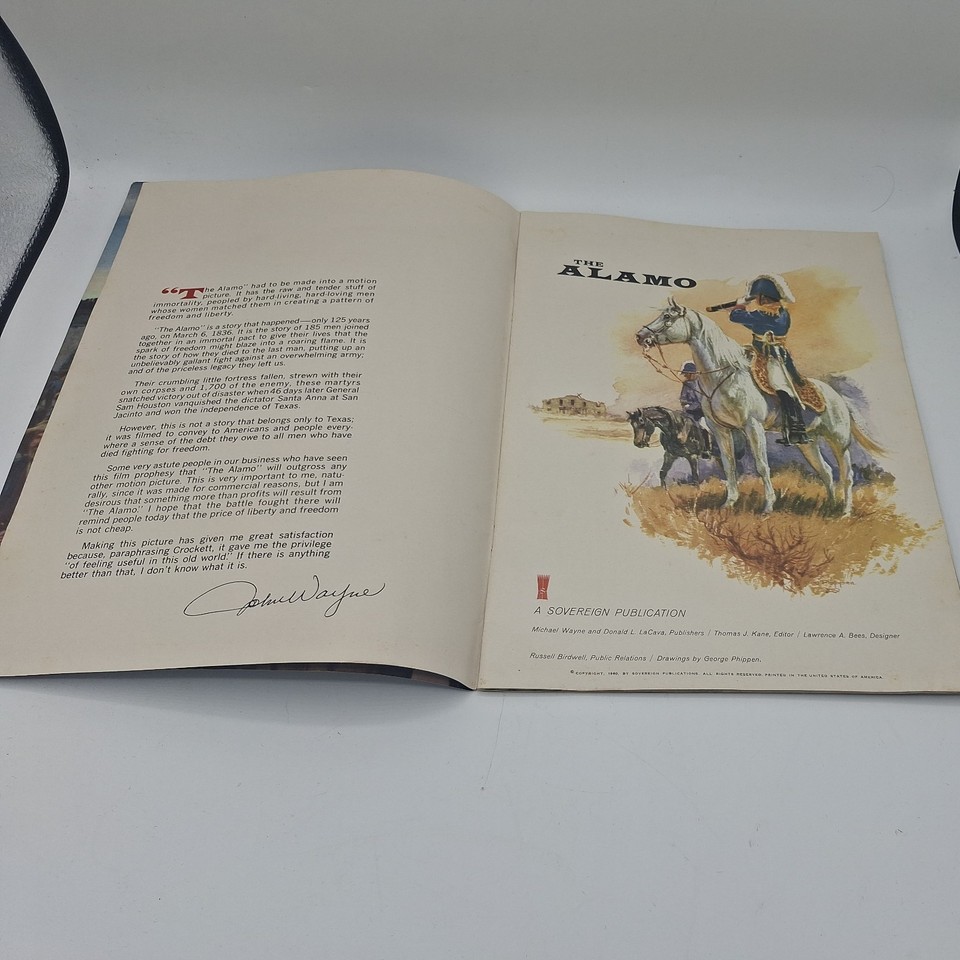 The ALAMO 1960 Original Souvenir Movie Theater Program John Wayne ...