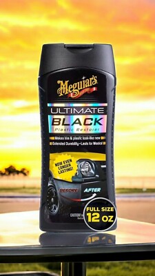 Meguiar's Ultimate Black Plastic Restorer - Restores Black Plastic ...