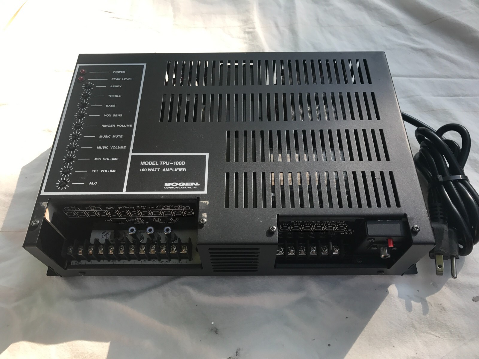 BOGEN TPU-100B Mixer Power Amplifier | eBay