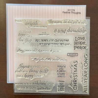 Close To My Heart CTMH D1179 FESTIVE THOUGHTS, Christmas, Xmas, New ...