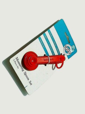 Quality Tools Measuring Spoons Melamine Red 5pk | eBay