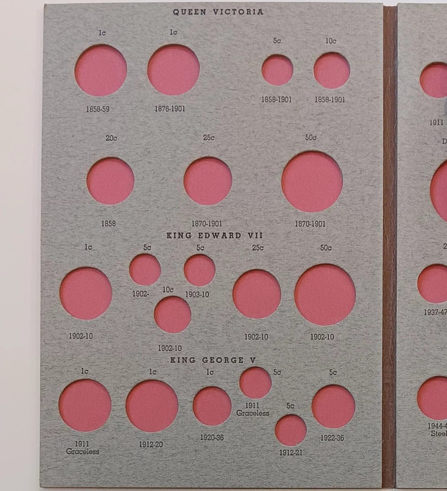 Dansco 1858-1965 Canada Canadian Type Set Folder Album No 210 Queen ...