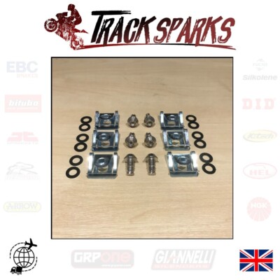 DZUS TYPE FAIRING FASTENERS HEX ALLEN KEY TYPE SLIP-ON SILVER 14mm 6 ...