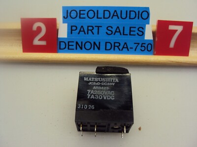 Denon DRA-750 Relay Matsushita JC2aD-DC48. Bench Tested Parting Out DRA ...