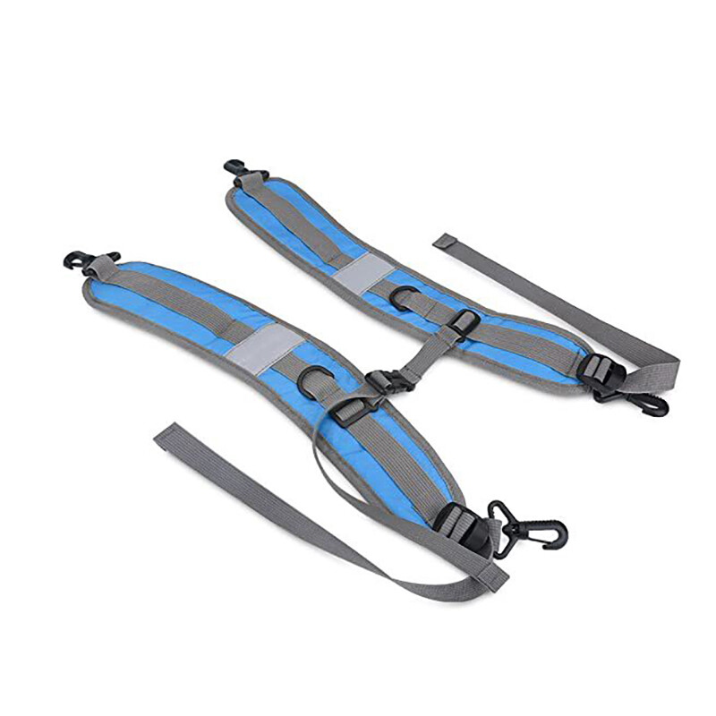 2 PCS Portable Travel Backpack Padded Shoulder Straps Nylon Adjustable ...