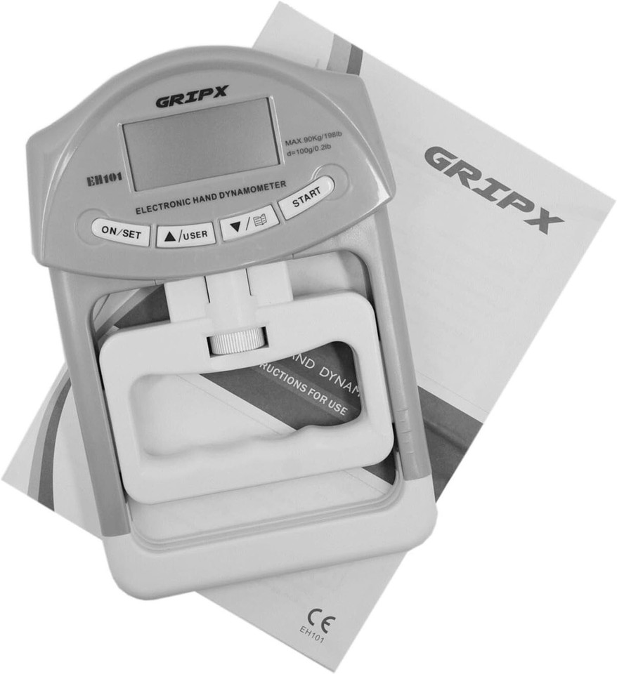 Portable Digital Grip Power Meter with Adjustable Handle - Capture up ...