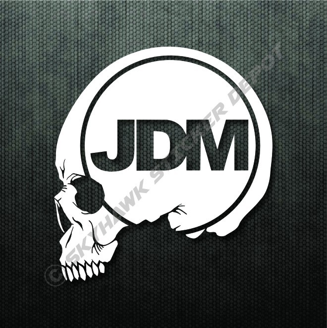 JDM Skull Bumper Sticker Vinyl Decal Dope Japanese Car Window Decal | eBay