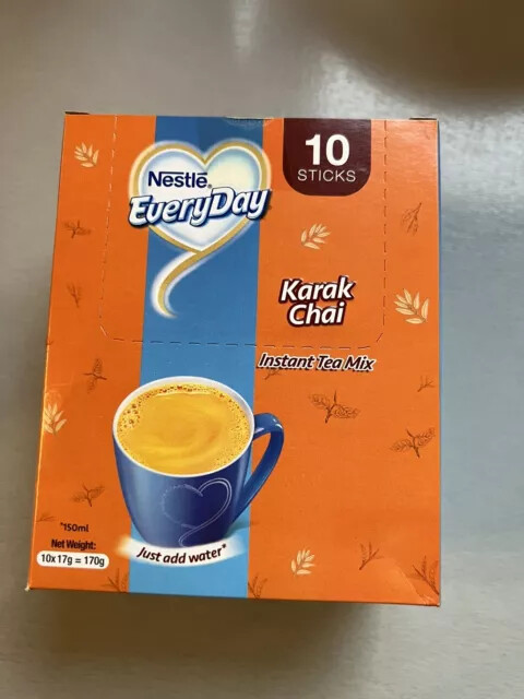 NESTLE EVERYDAY INSTANT TEA MIX KARAK , KASHMIRI , CARDAMOM CHAI - 2 or ...
