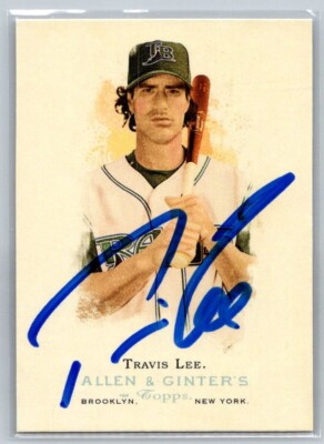 Travis Lee 2010 Allen & Ginter #214 Signed IP (In Person) Auto ...