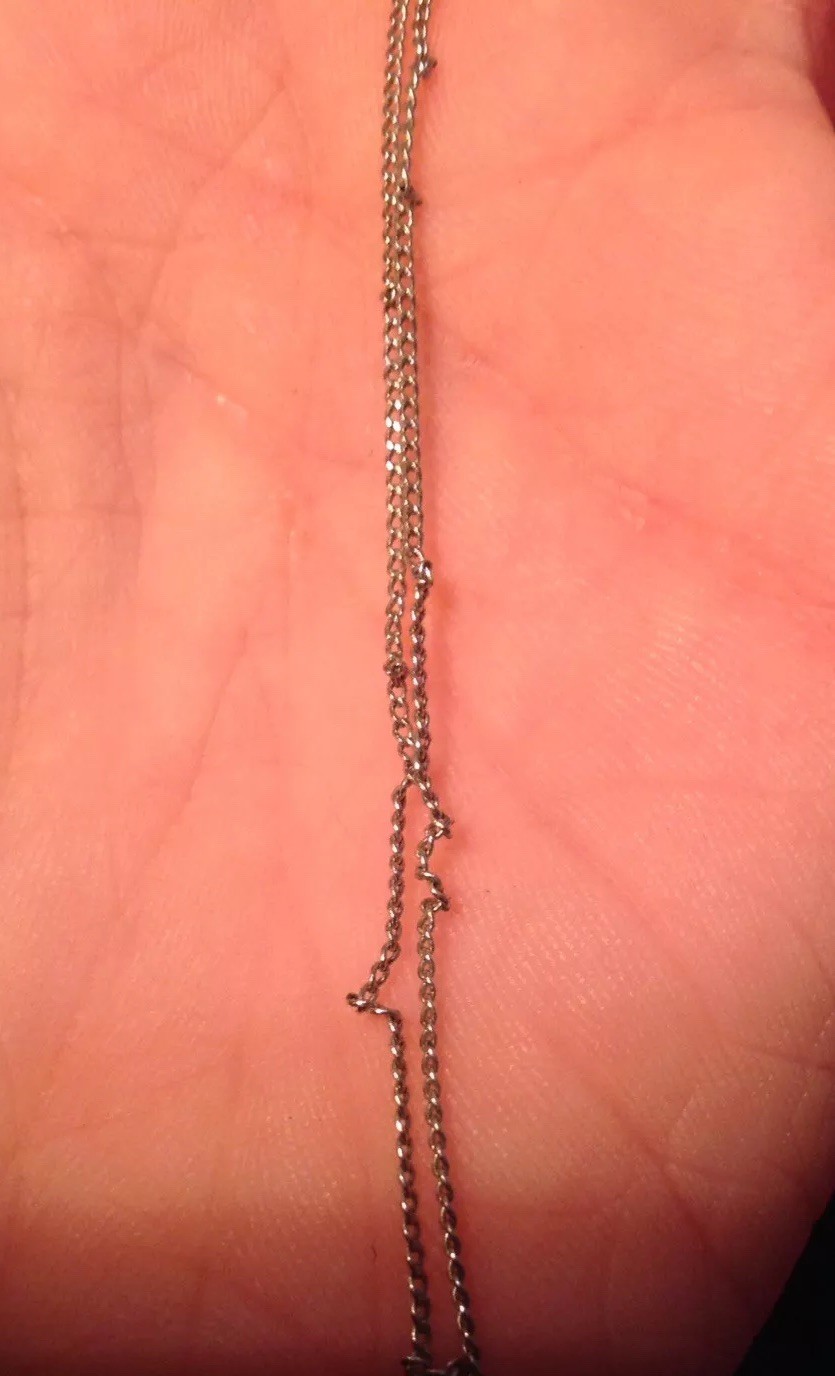 Sterling Silver Curb Chain 18" Long 1mm Wide With Spring Clasp | eBay