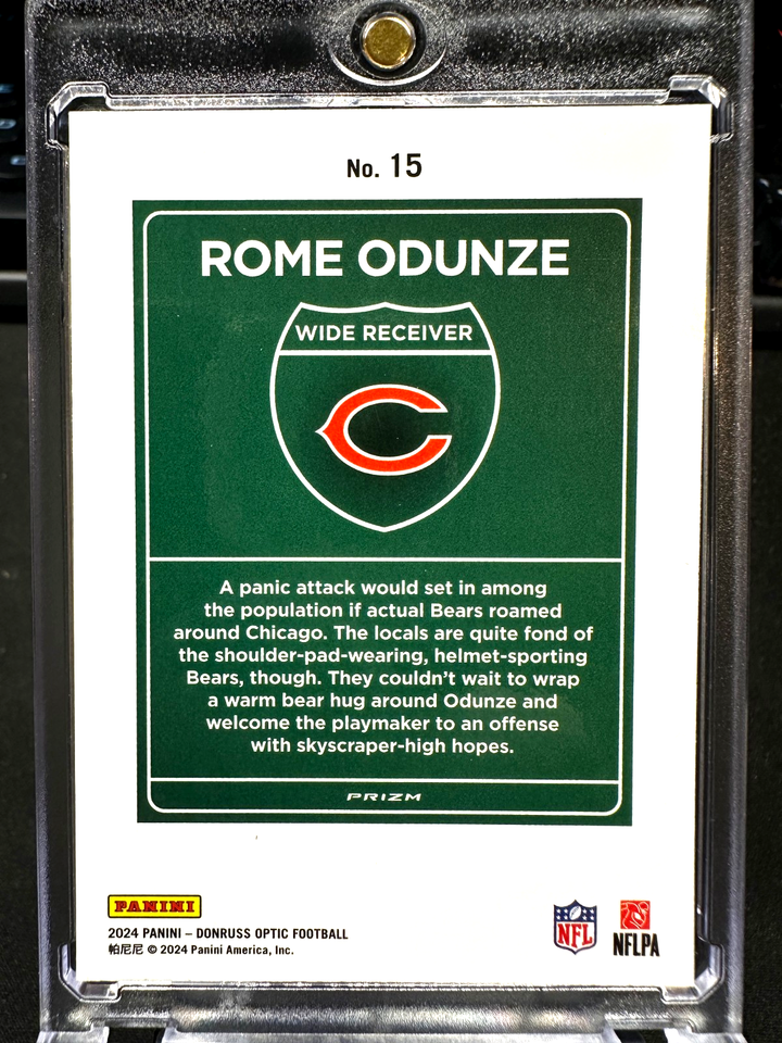 2024 Panini Donruss Optic Downtown! #15 ROME ODUNZE Rookie RC Case Hit ...