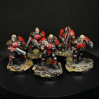 Warhammer 40k Blood Angels Scouts Well Painted Kitbash Horus Heresy 30k ...