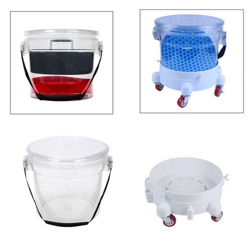 Car Wash Bucket Multifunctional for Car Detailing Clear Lid and Body ...