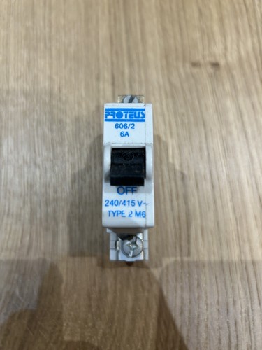 Proteus 6 Amp Type 2 Circuit Breaker MCB 606/2 M6 | eBay UK