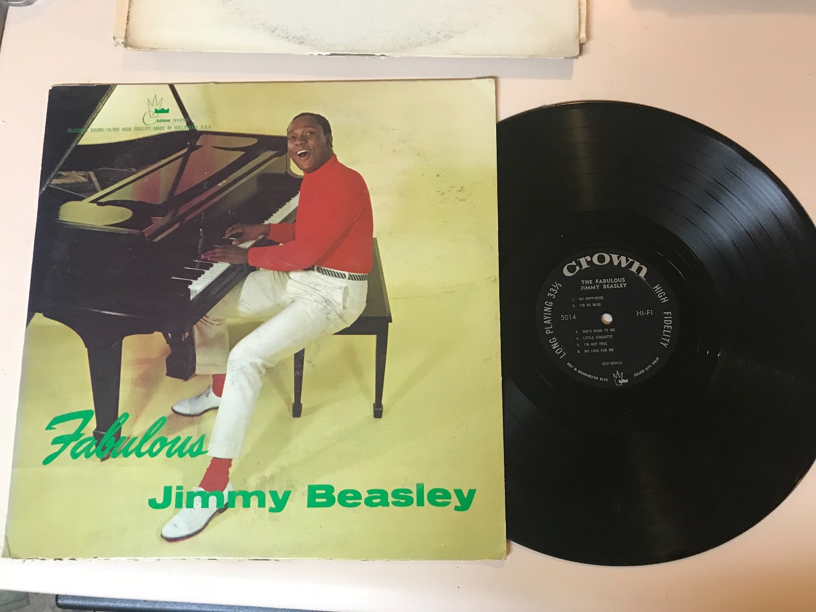 JAZZ 33 RPM LP RECORD - JIMMY BEASLEY - CROWN 5014 | eBay