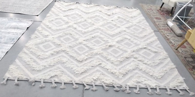 IVORY / GREY 8' X 10' Loose Thread Rug, Reduced Price 1172730825 ...