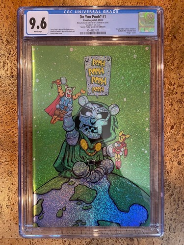 SECRET WARS #1 Homage CGC 9.6 *Do You Pooh Doctor Doom GREEN FOIL ...