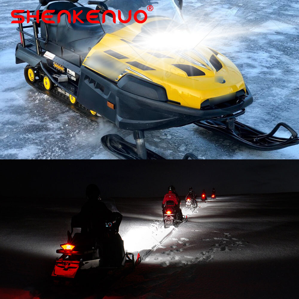 For Ski-Doo MXZ 440 583 670 3570 LED Headlight 96-2000 High/Low Dual ...