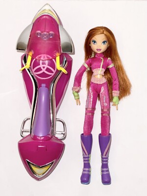 READ - 2007 Winx Club Mattel Bloom Biker Doll w/ Motorbike Motorcycle ...