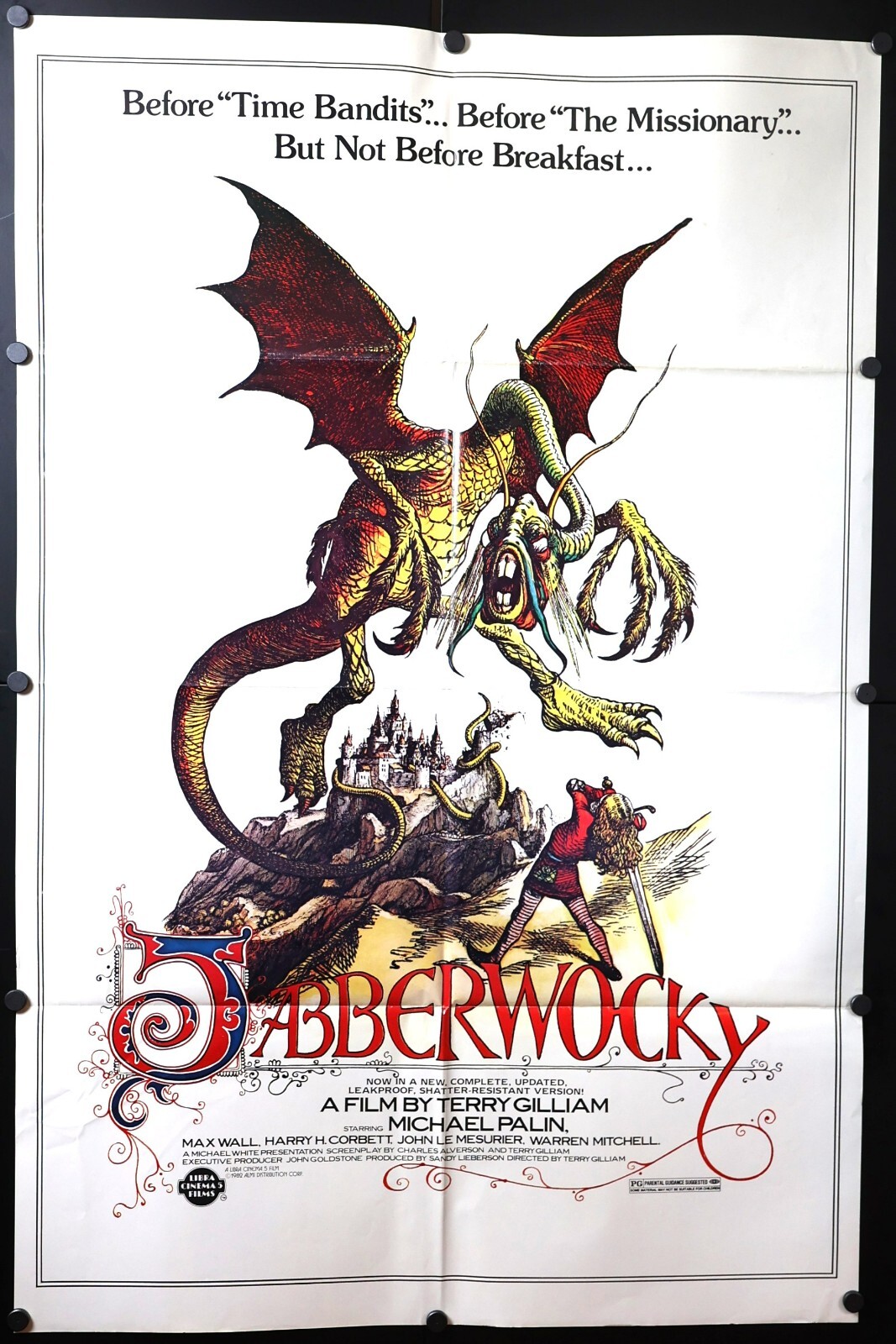 Jabberwocky - 1982 (R) Original One Sheet Poster. Palin, Gillian, Monty ...